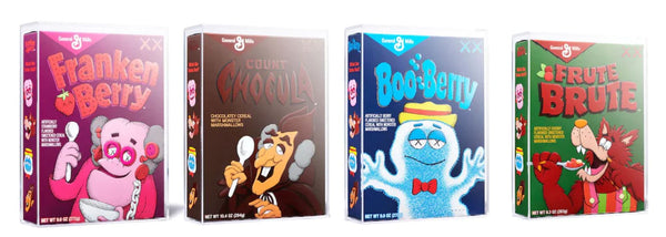 KAWS Monsters Franken Berry Count Chocula Boo Berry Frute Brute Cereal ...